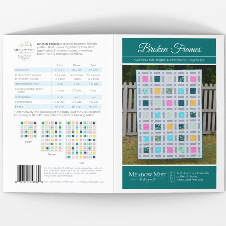 Broken Frames - Printed Pattern – Meadow Mist Designs