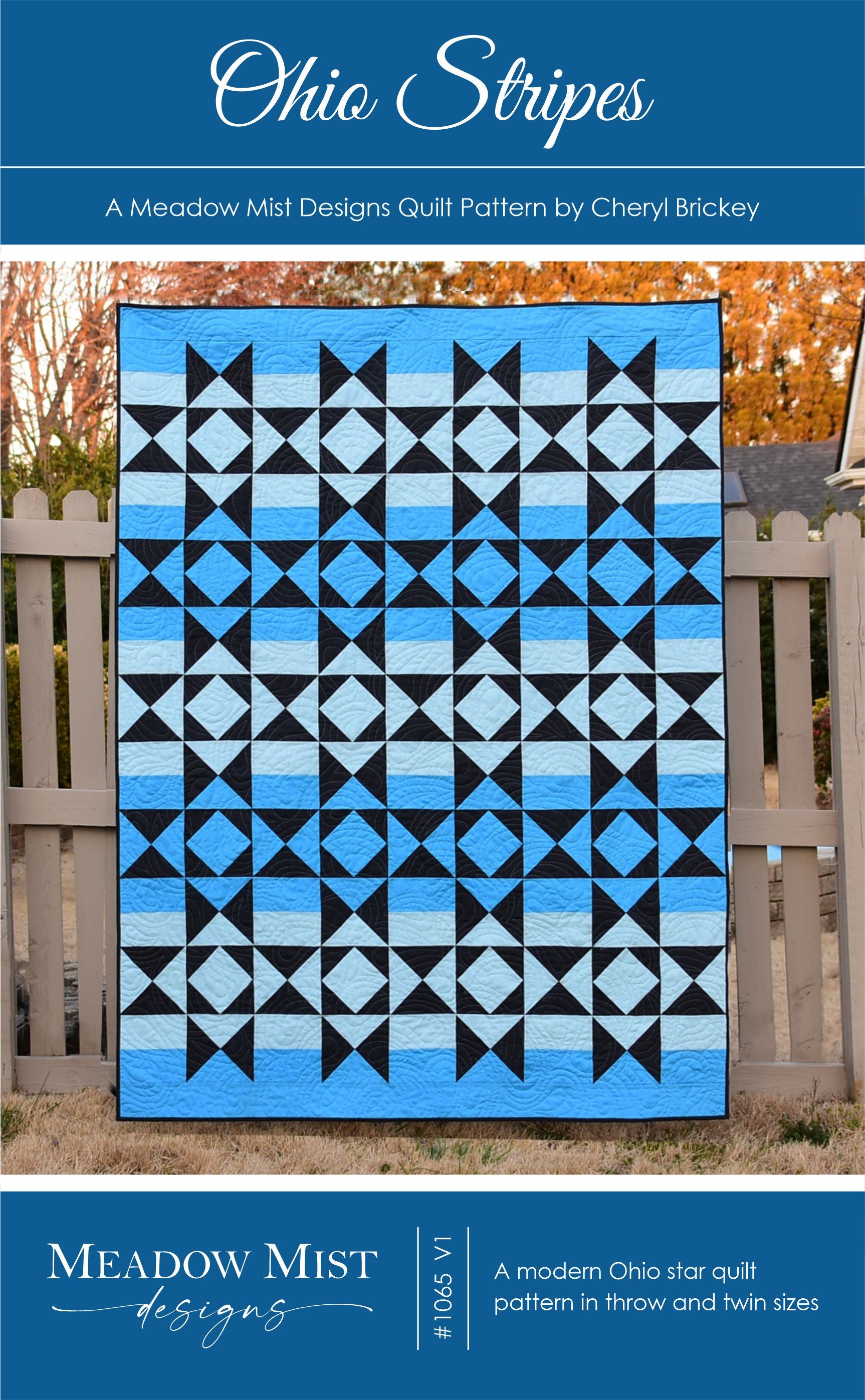 Ohio Stripes - Digital Pattern – Meadow Mist Designs