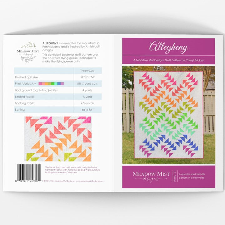 Allegheny - Printed Pattern – Meadow Mist Designs