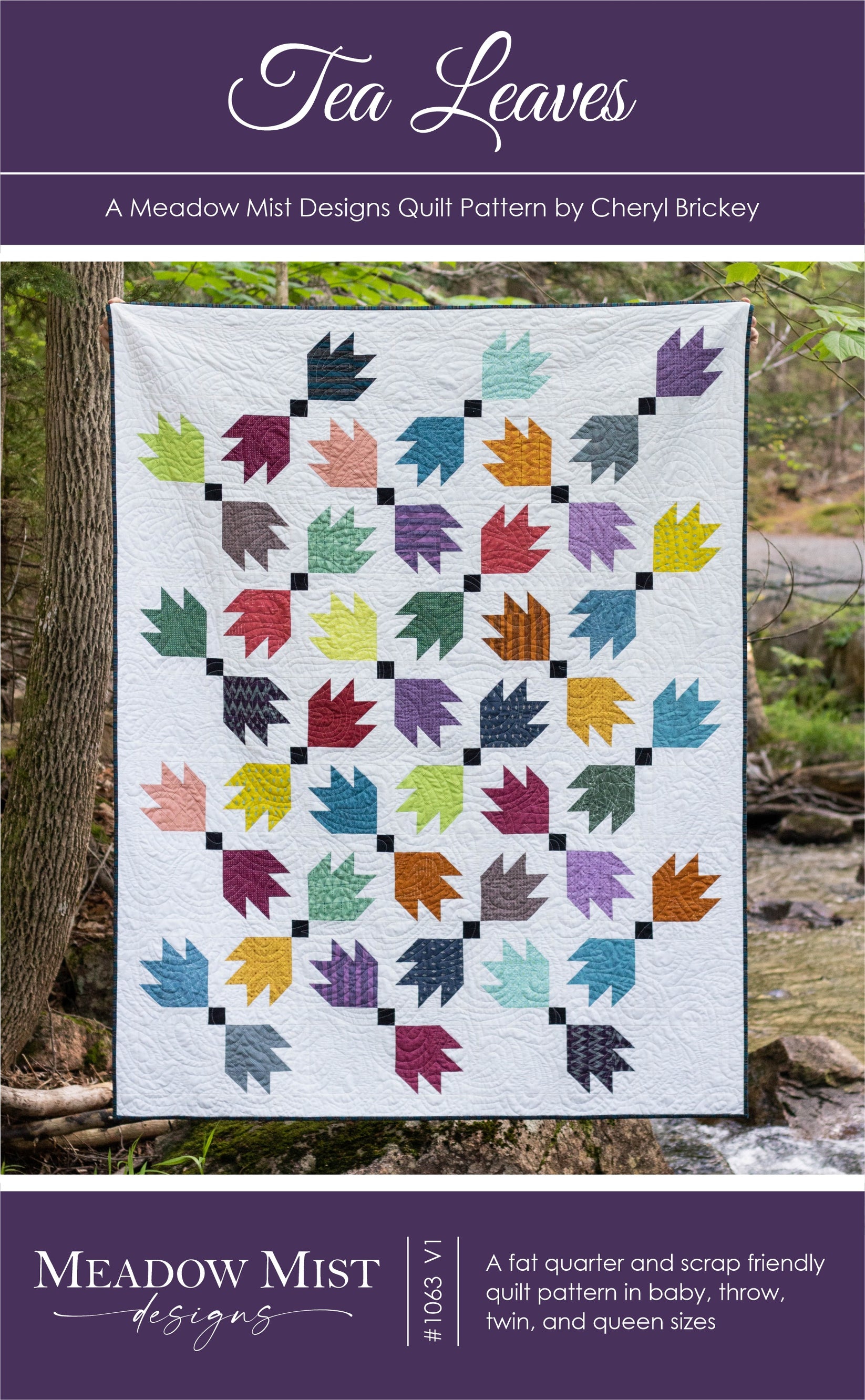 Tea Leaves - Digital Pattern – Meadow Mist Designs