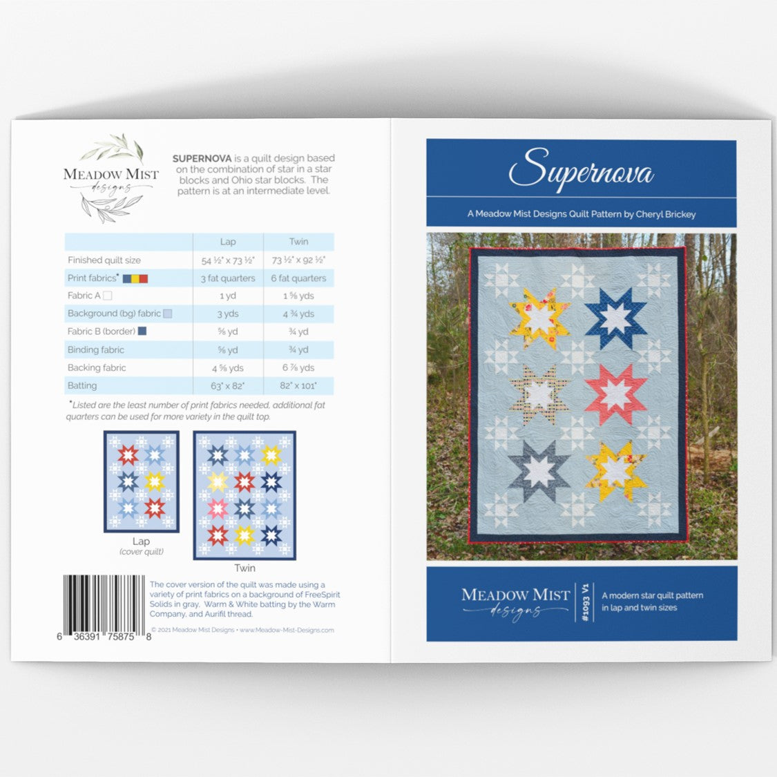 Supernova - Printed Pattern – Meadow Mist Designs